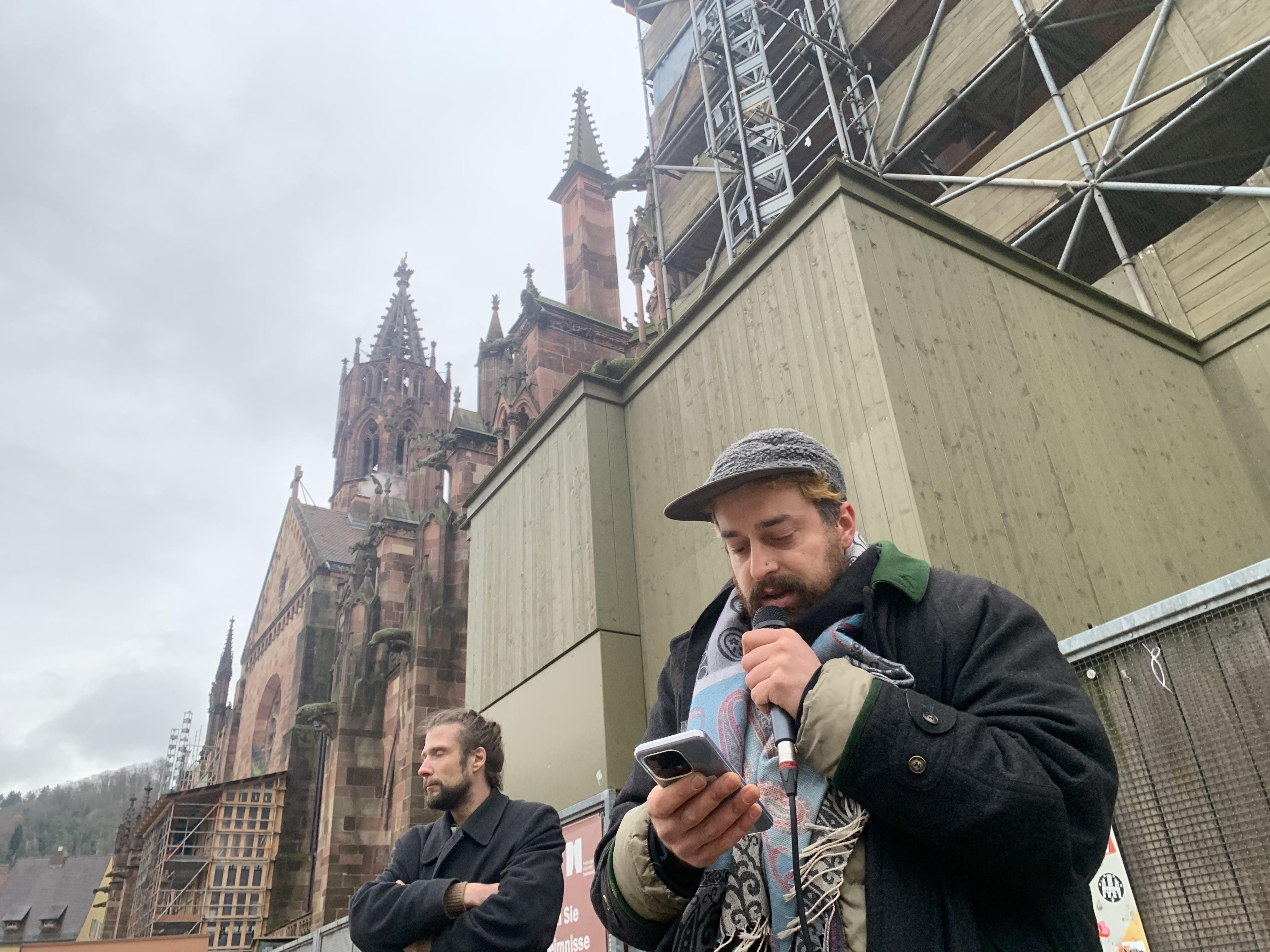 Kundgebung von Casper und Samuel Hyazinth | Radio Dreyeckland